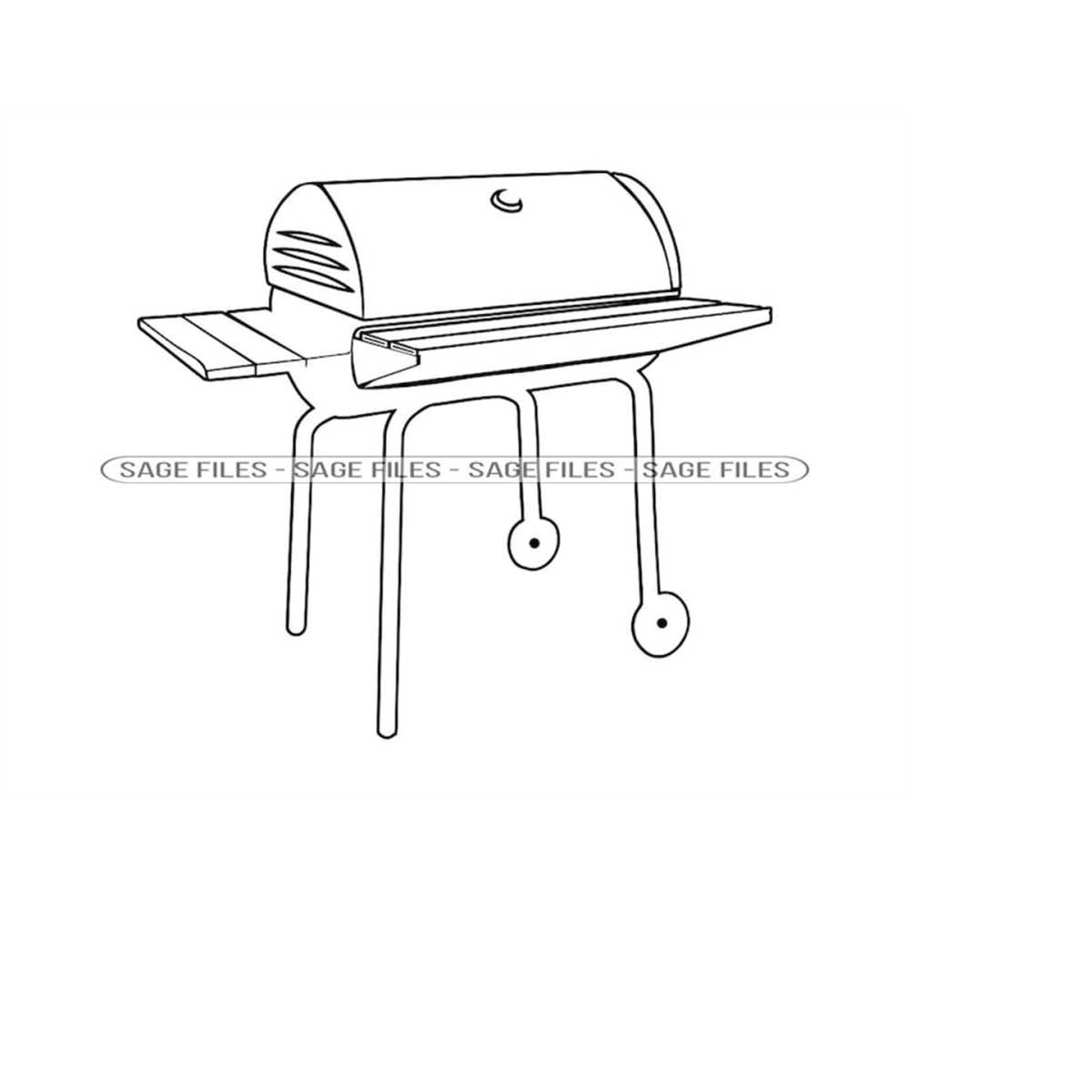 BBQ Grill Outline Svg, BBQ Grill Svg, BBQ Svg, Bbq Clipart, | Inspire ...