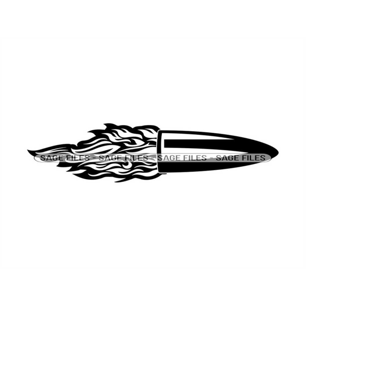 Flaming Bullet SVG, Bullet SVG, Ammo SVG, Bullet Clipart, Bu | Inspire ...