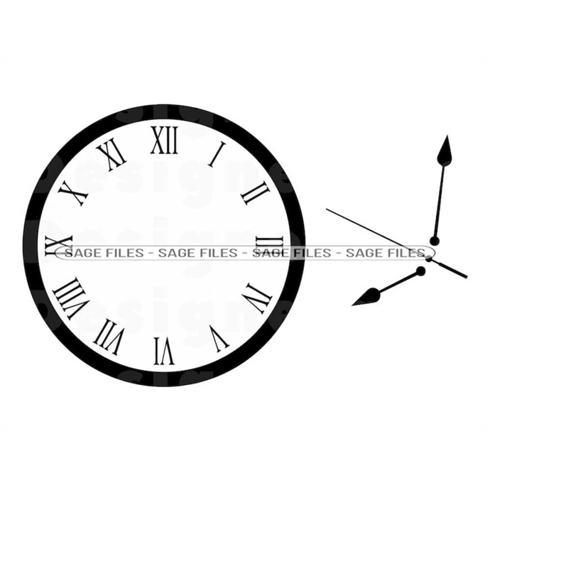 Adjustable Clock SVG, Clock Face Svg, Clock Arrows Svg, Time - Inspire ...