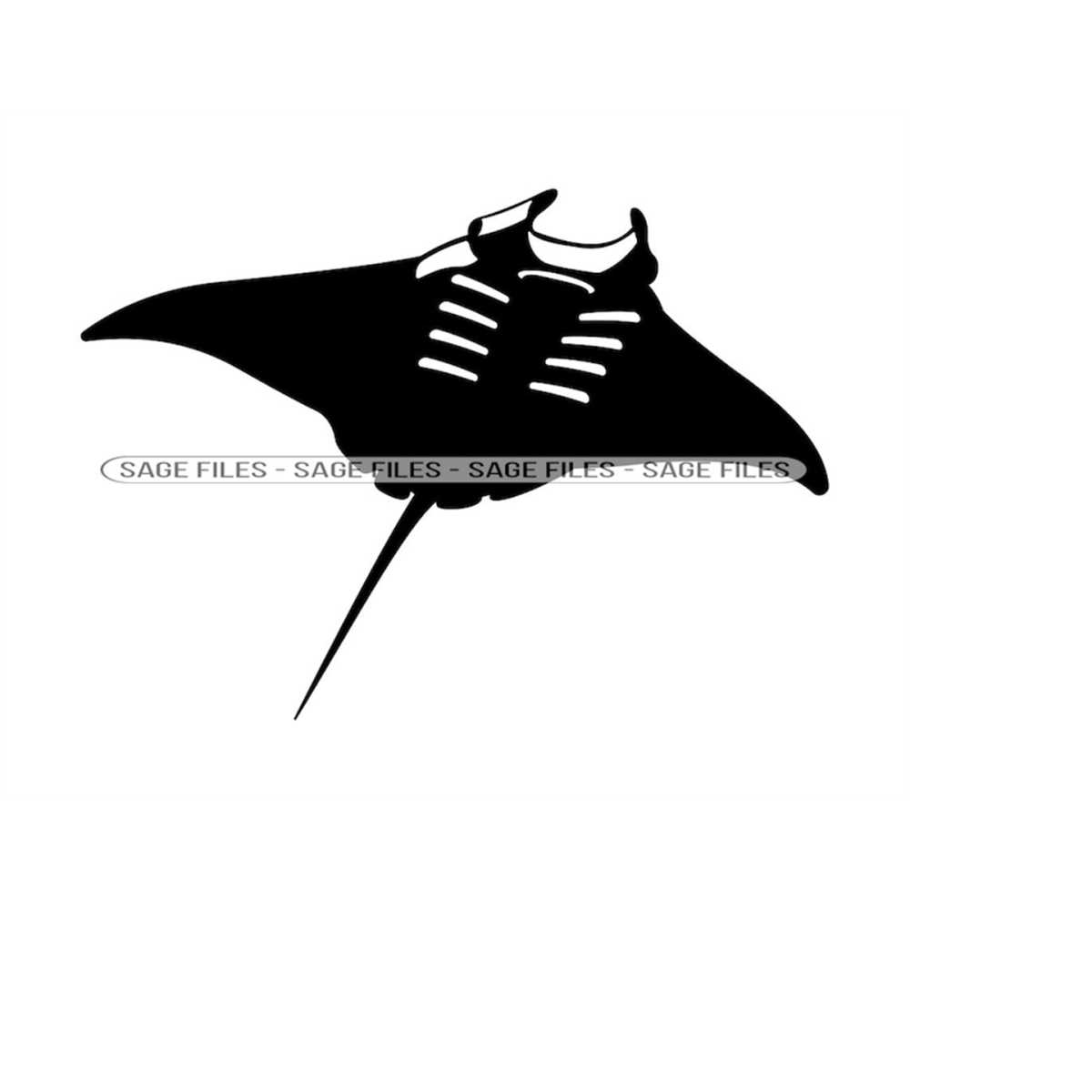 Manta Ray SVG, Manta Ray Clipart, Manta Ray Files for Cricut | Inspire ...