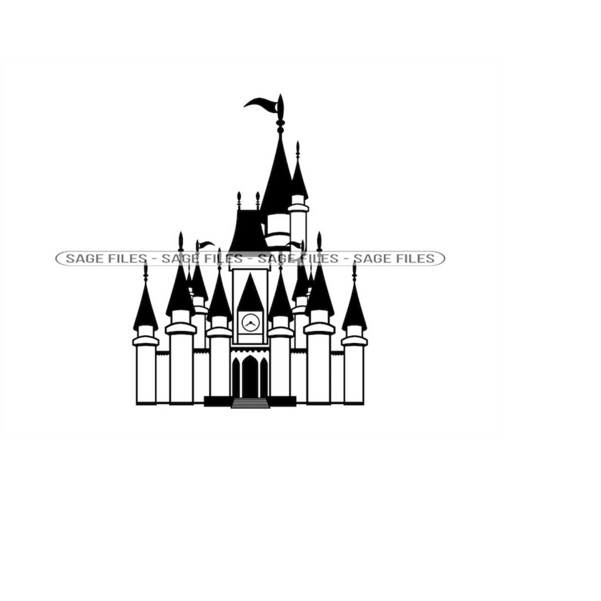 Castle 4 SVG, Castle Svg, Castle Clipart, Castle Files for C | Inspire ...