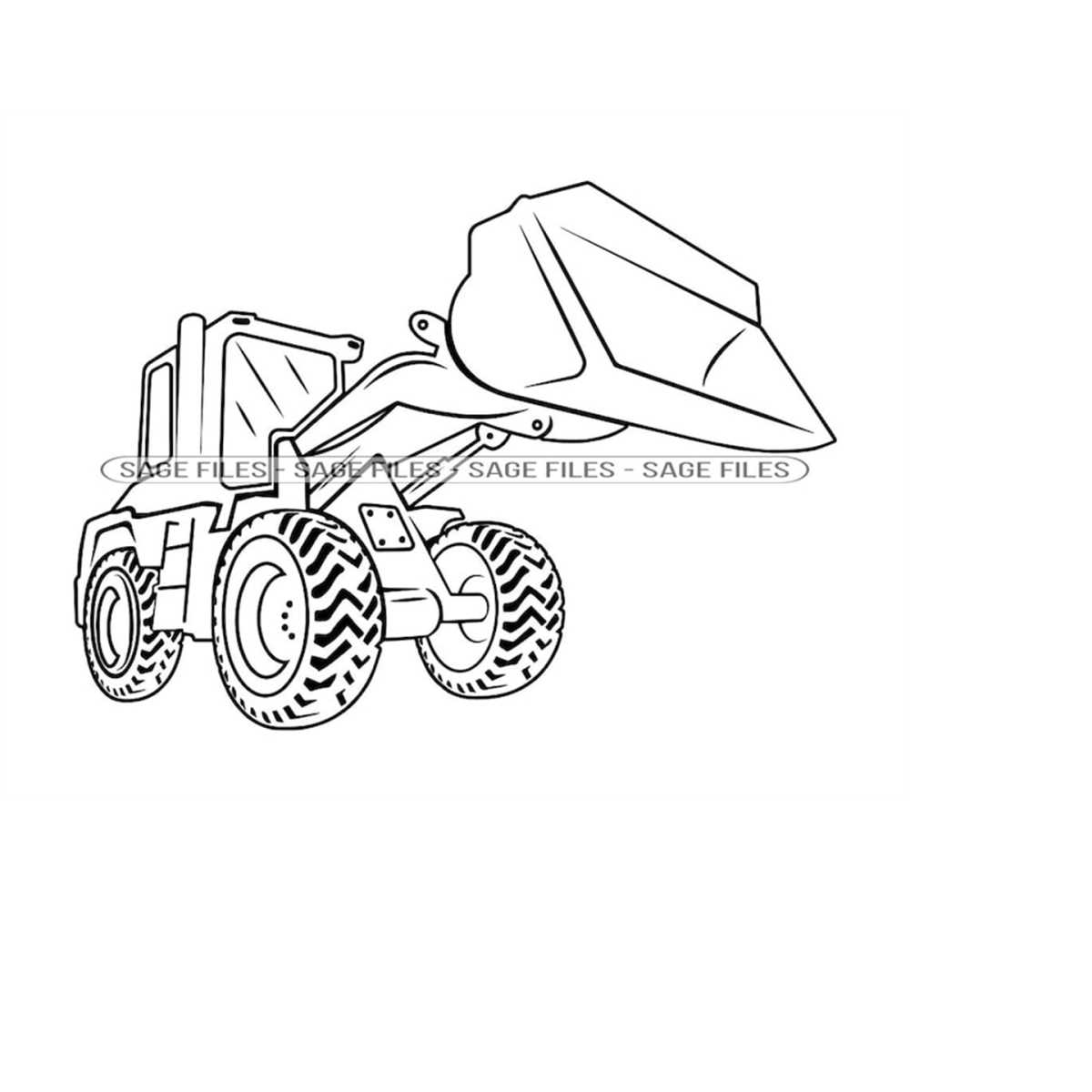 Bulldozer Outline 3 SVG, Heavy Equipment, Bulldozer Clipart, - Inspire ...
