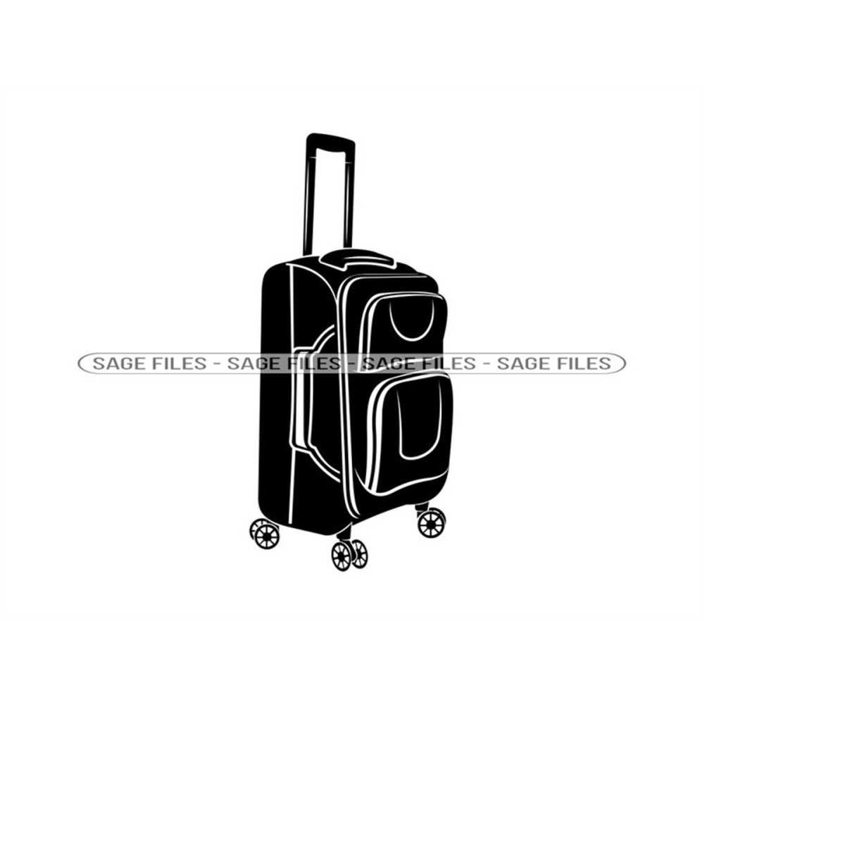 Luggage 4 SVG, Suitcase SVG, Vacation, Travel, Luggage Clipa - Inspire ...