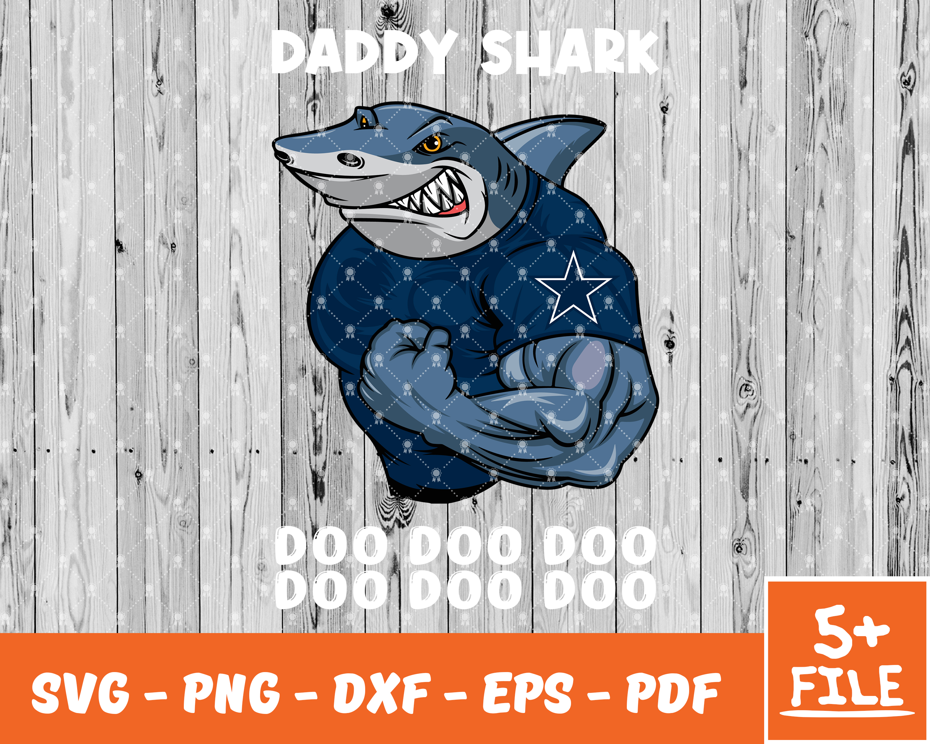 Denver Broncos Daddy Shark Nfl Svg , Daddy Shark NfL Svg, | Inspire Uplift