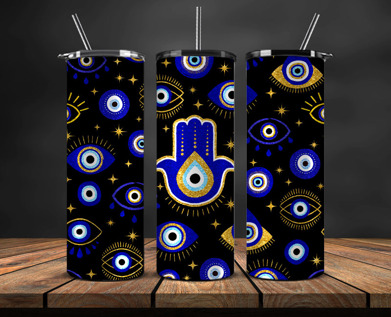 Evil Eye Tumbler Wrap, Evil Eye 20 oz Tumbler Wrap 09 | Inspire Uplift