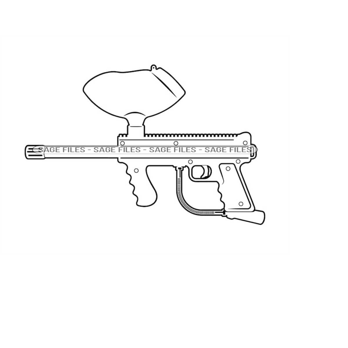 Paintball Gun Drawings