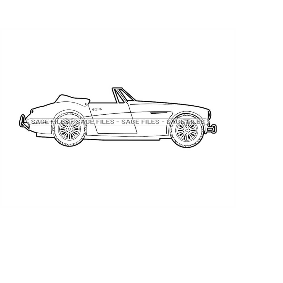 Sports Car Outline SVG, Luxury Car Svg, Racing Car Svg, Spor - Inspire ...
