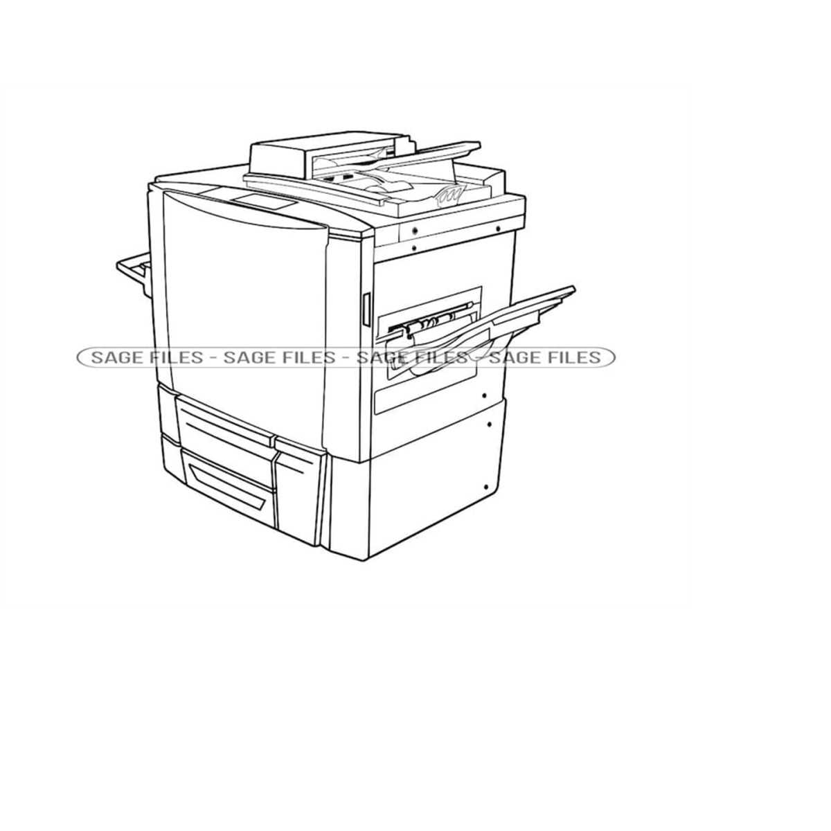 Printer Outline 3 SVG, Printer SVG, Printing Svg, Office Svg - Inspire ...