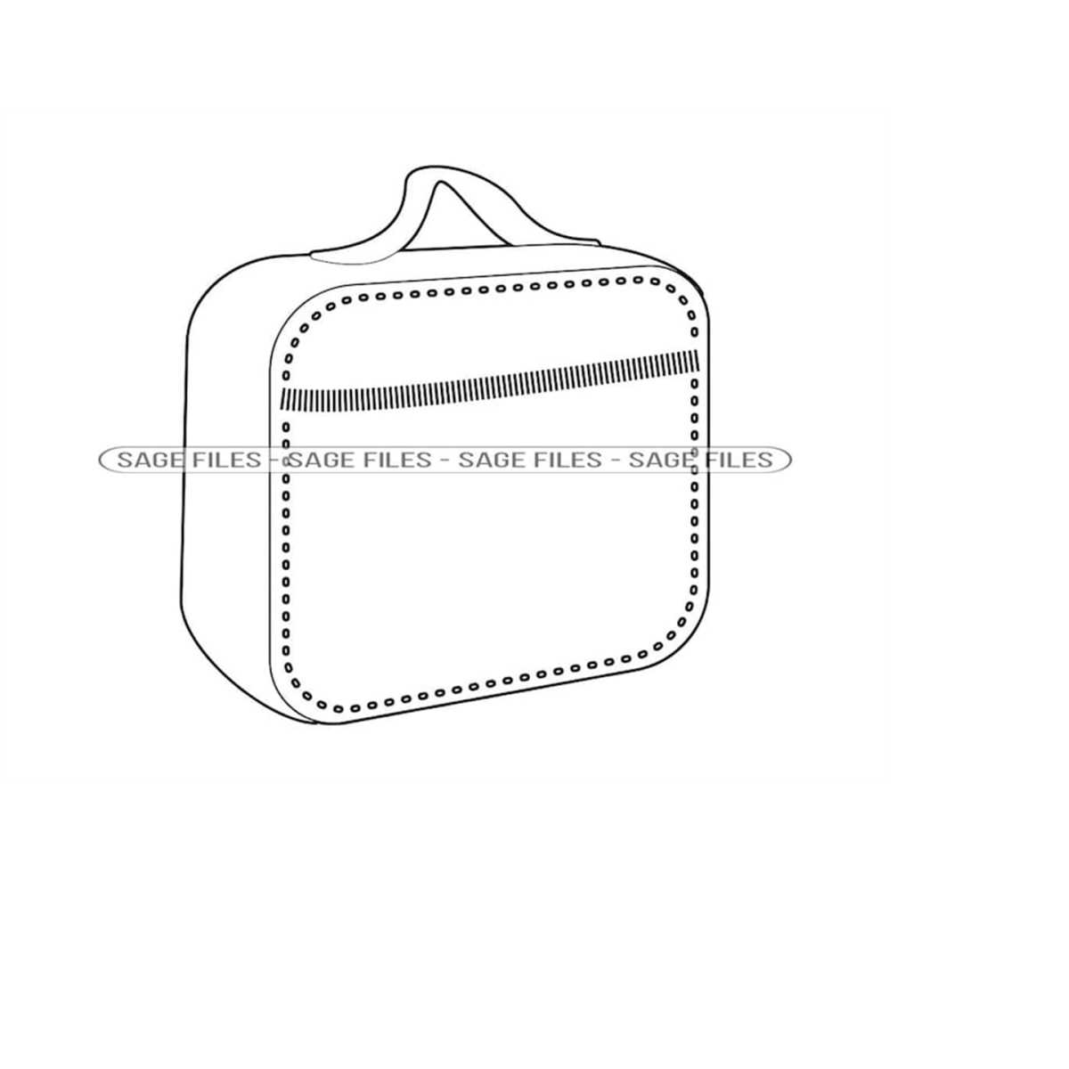 Lunchbox Outline SVG, Lunchbox SVG, Lunchbox Clipart, Lunchb - Inspire ...