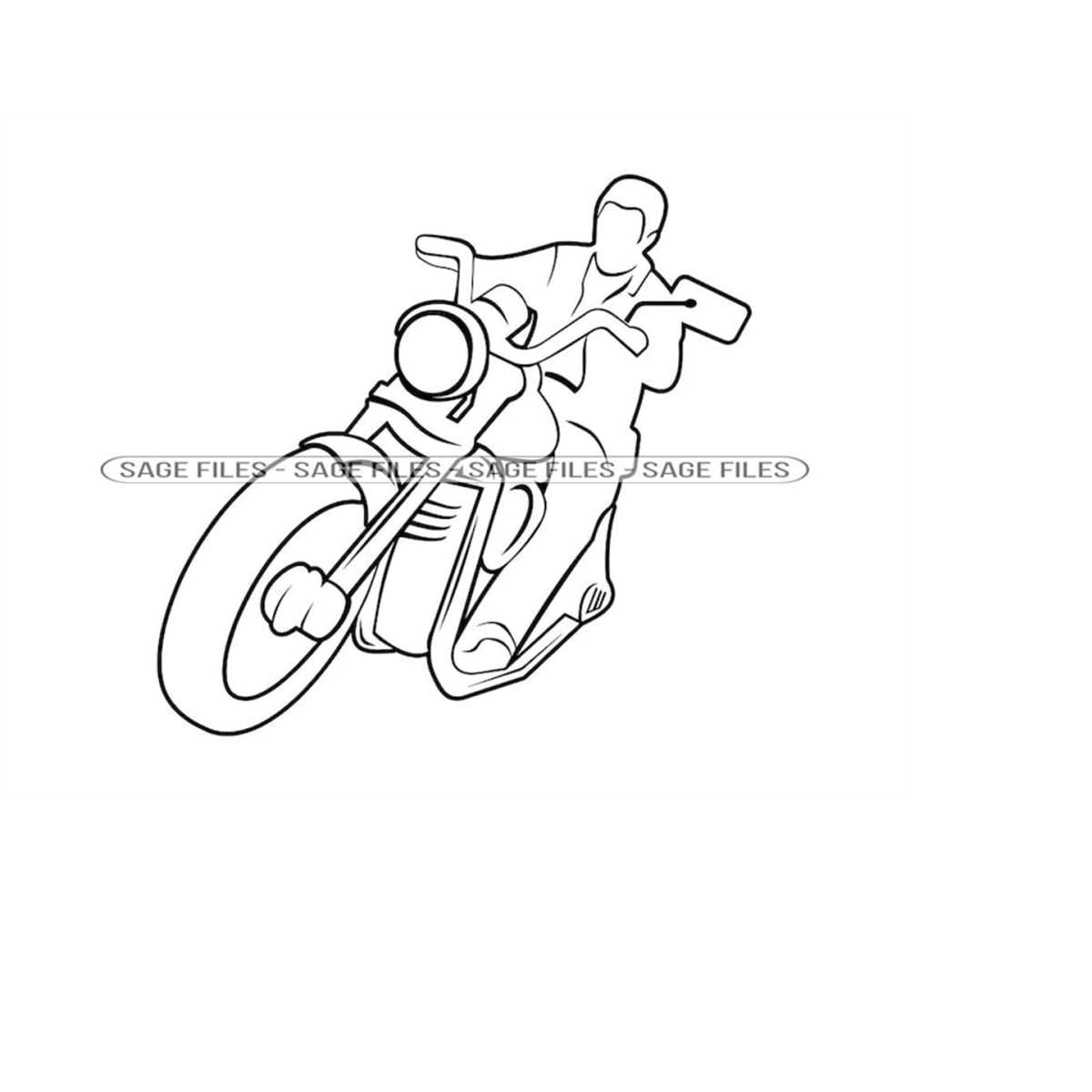 Motorcycle Outline 6 SVG, Motorcycle SVG, Motor Bike Svg, Mo | Inspire ...