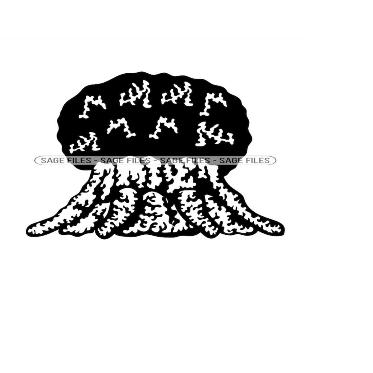 Nuclear Explosion 2 SVG, Mushroom Cloud Svg, Nuclear Explosi | Inspire ...