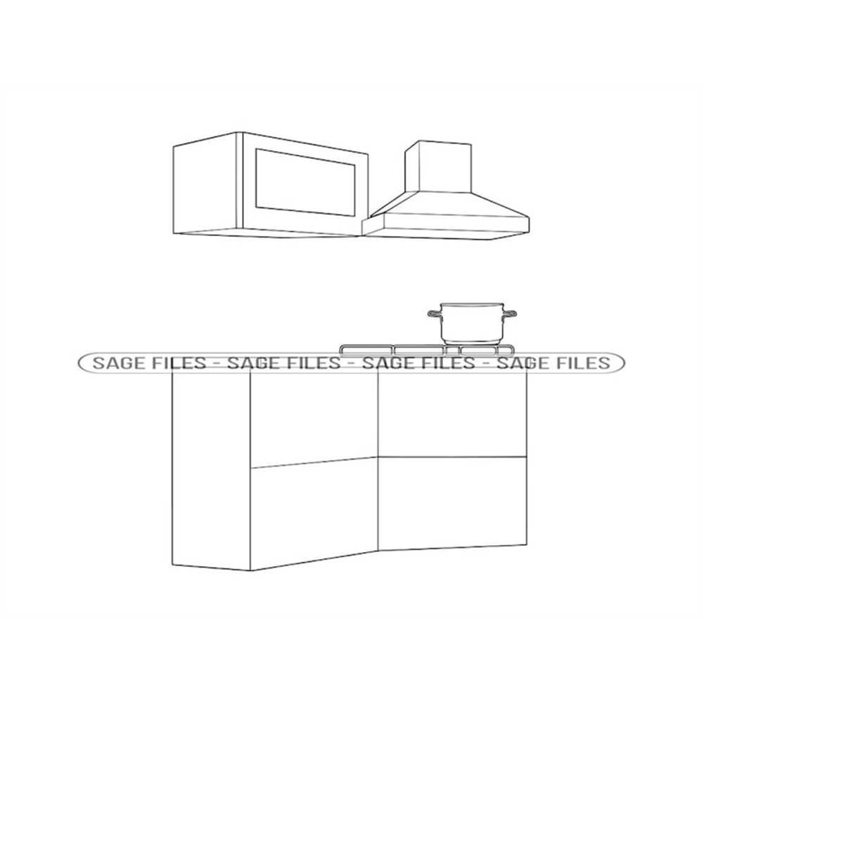 Kitchen Outline SVG, Kitchen SVG, Kitchen Clipart, Kitchen F - Inspire ...