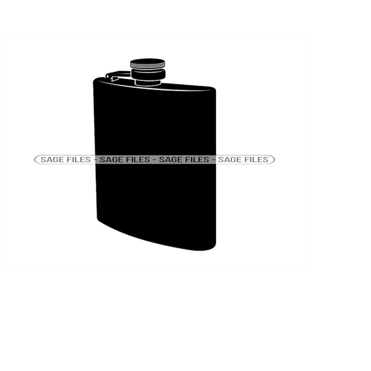 Liquor Flask SVG, Alcohol Flask Svg, Liquor Flask Clipart, L | Inspire ...
