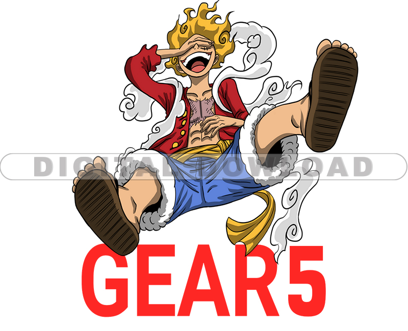 Monkey D Luffy Gear5 Svg, Anime Tshirt Design Bundle, Manga - Inspire ...