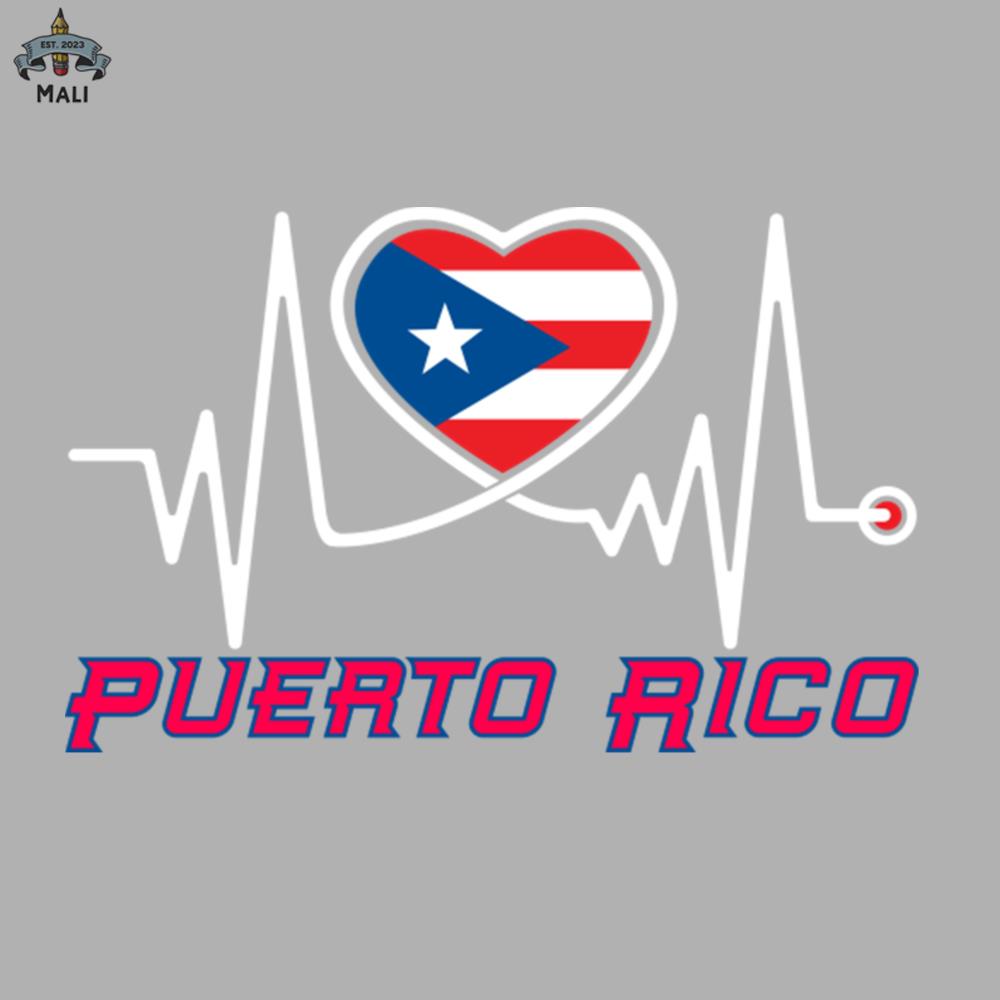 Puerto Rico Heartbeat Team Rubio Sublimation PNG Download | Inspire Uplift