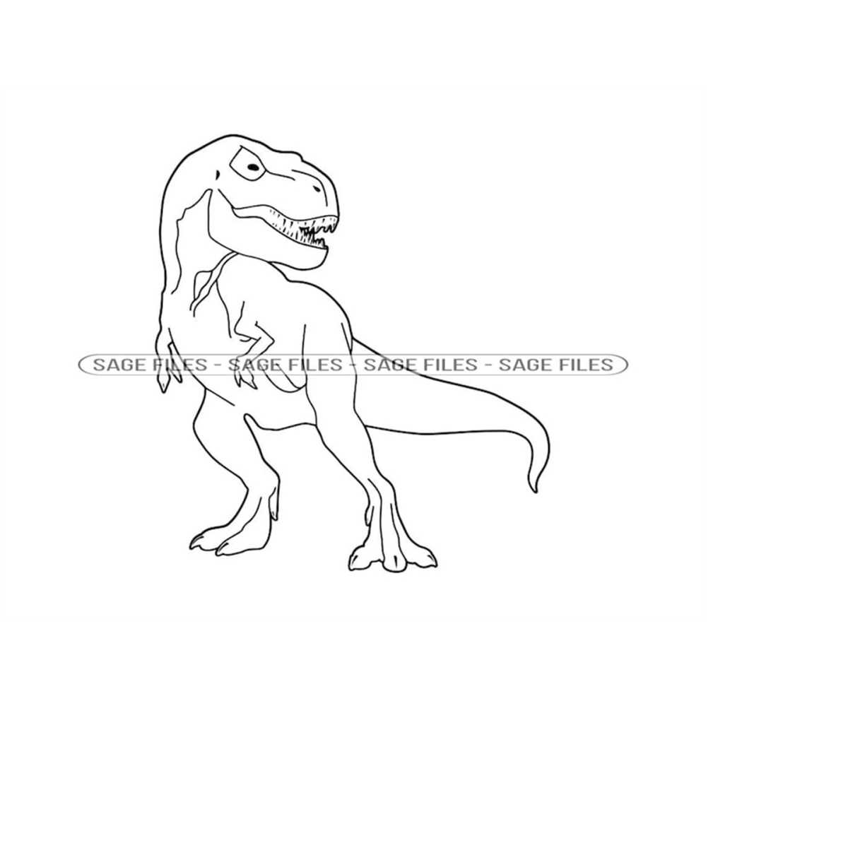 T-Rex Outline SVG, T-Rex SVG, Trex SVG, Dinosaur Svg, T-Rex - Inspire ...