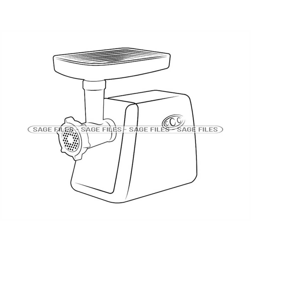 Meat Grinder Outline 2 SVG, Meat Grinder Svg, Meat Grinder C - Inspire ...