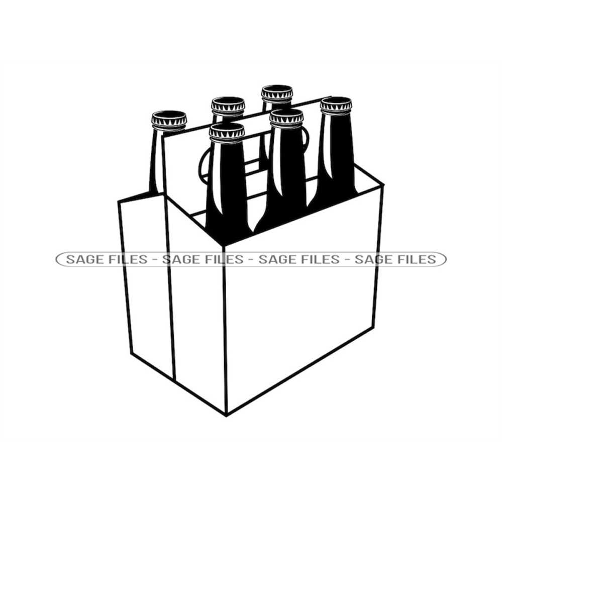 6 Pack Of Beer SVG, Beer Svg, Beer Clipart, Beer Files for C - Inspire ...