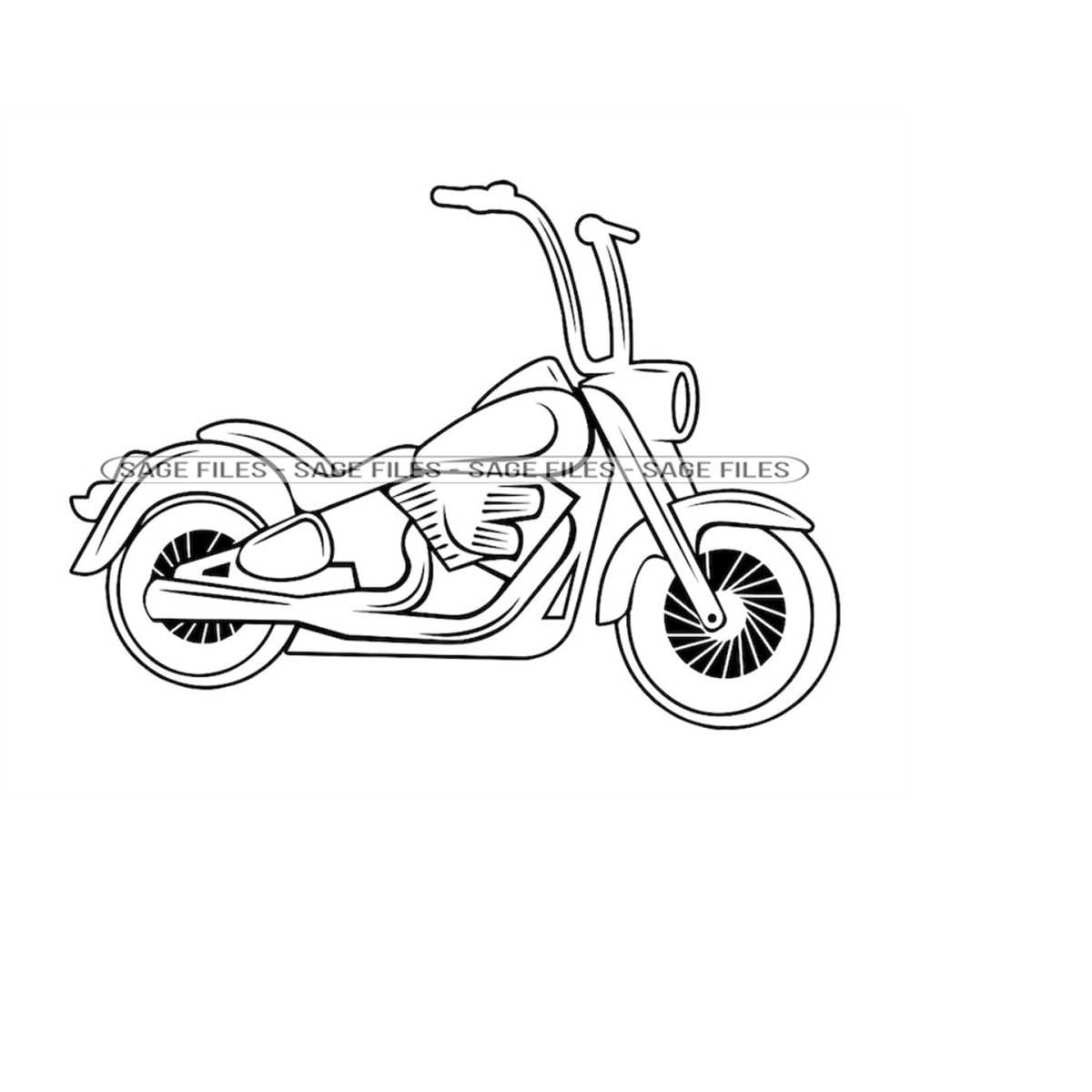 Motorcycle Outline 13 SVG, Motorcycle SVG, Motor Bike Svg, M - Inspire ...