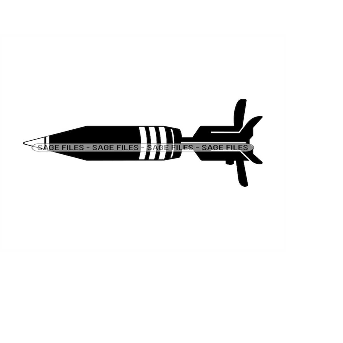 Missile 3 Svg, Missile Svg, Rocket Svg, Bomb Svg, Missile Cl - Inspire ...