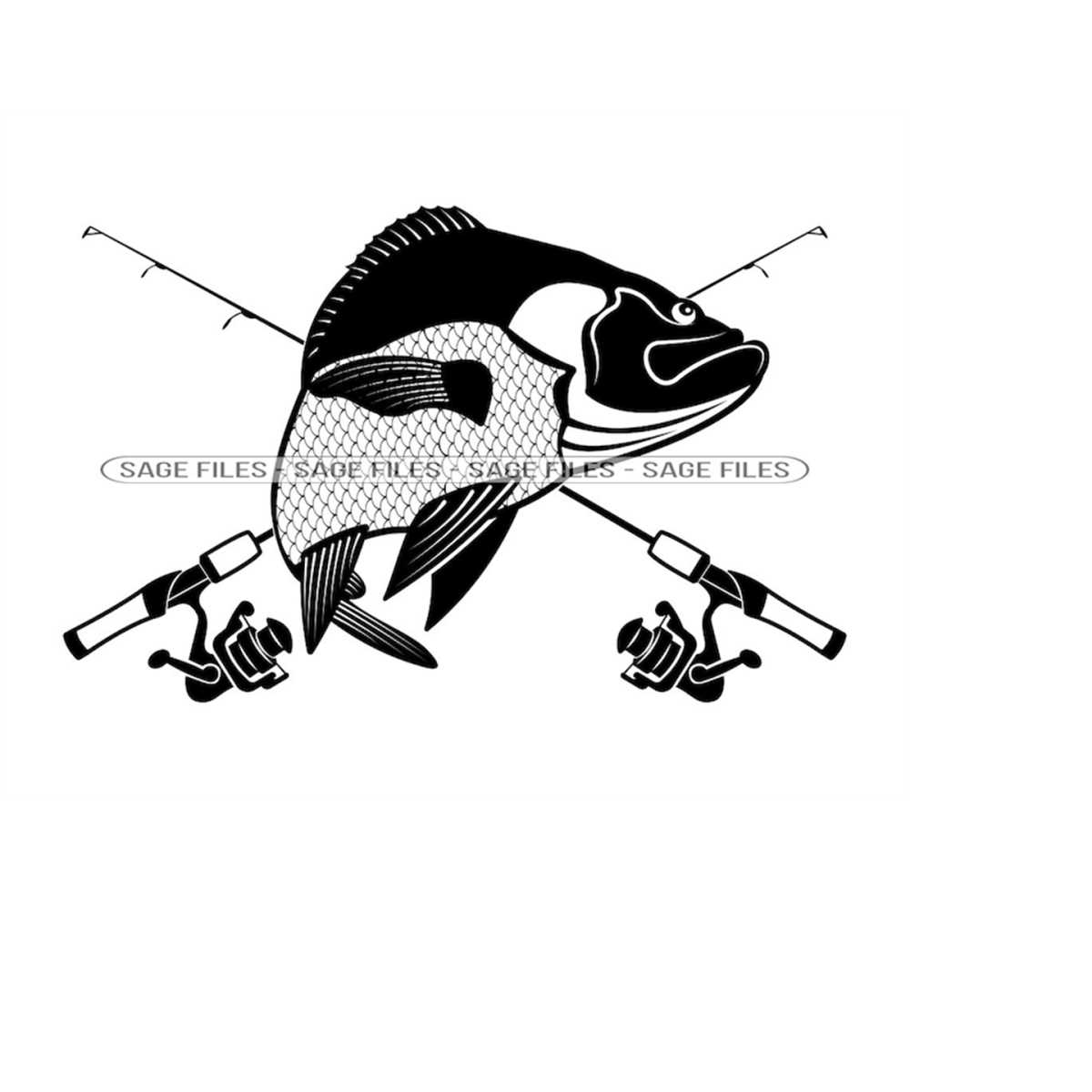 Crappie Fishing 2 SVG, Fishing Logo Svg, Fish Svg, Fishing C - Inspire ...