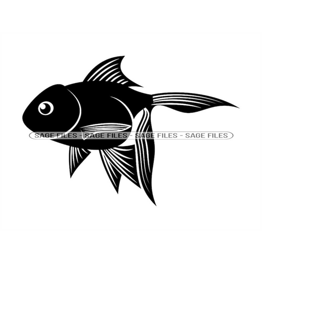 Goldfish 2 SVG, Goldfish SVG, Fish Svg, Goldfish Clipart, Go - Inspire ...