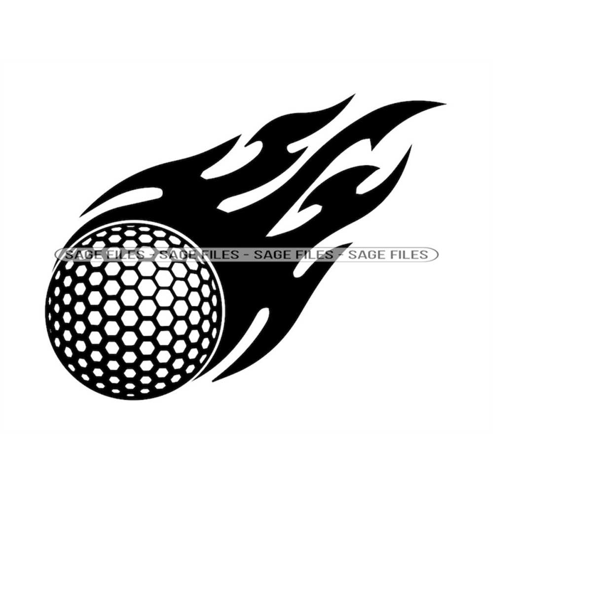 Flaming Golf Ball 4 SVG, Golf Svg, Golfing Svg, Golf Clipart - Inspire ...