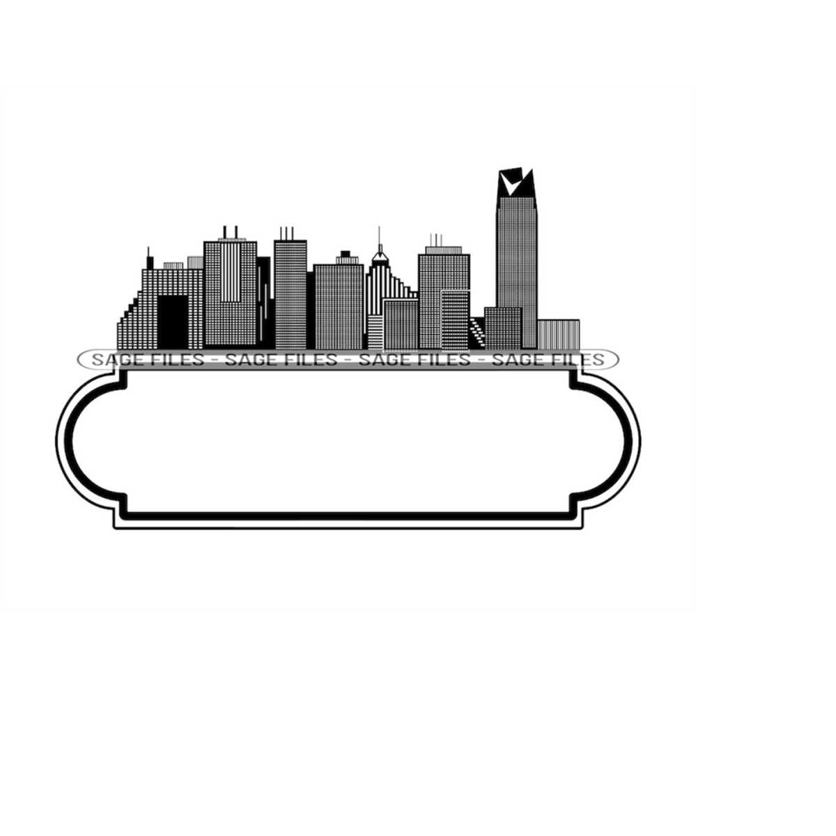 Oklahoma City Svg, Oklahoma Skyline Svg, Oklahoma Real Estat - Inspire ...