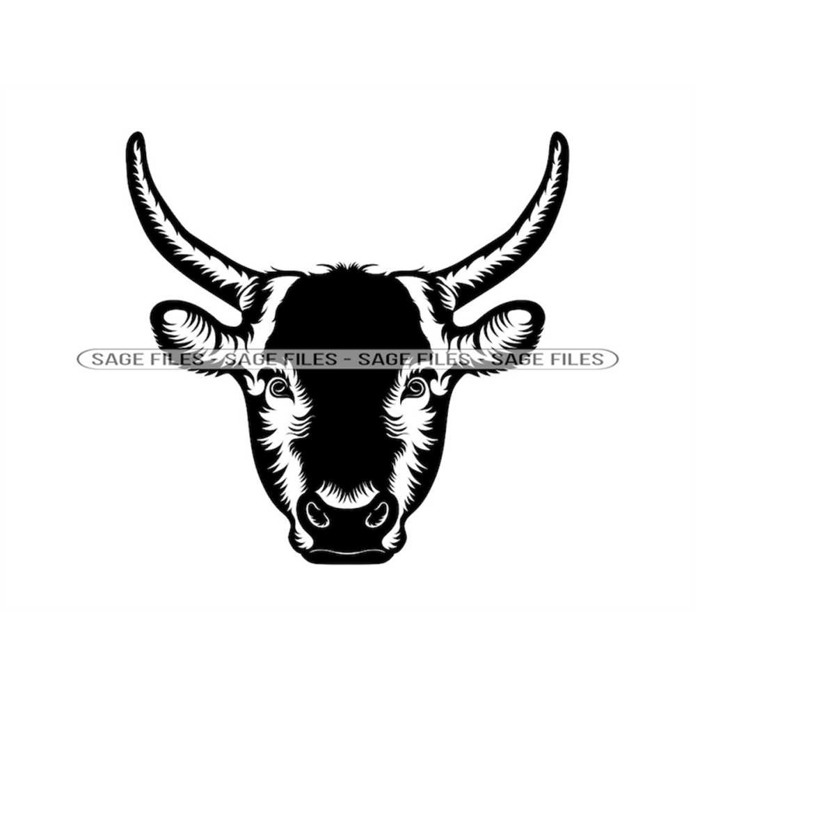 Bull Face SVG, Bull Svg, OX Svg, Bull Head Svg, Bull Clipart | Inspire ...
