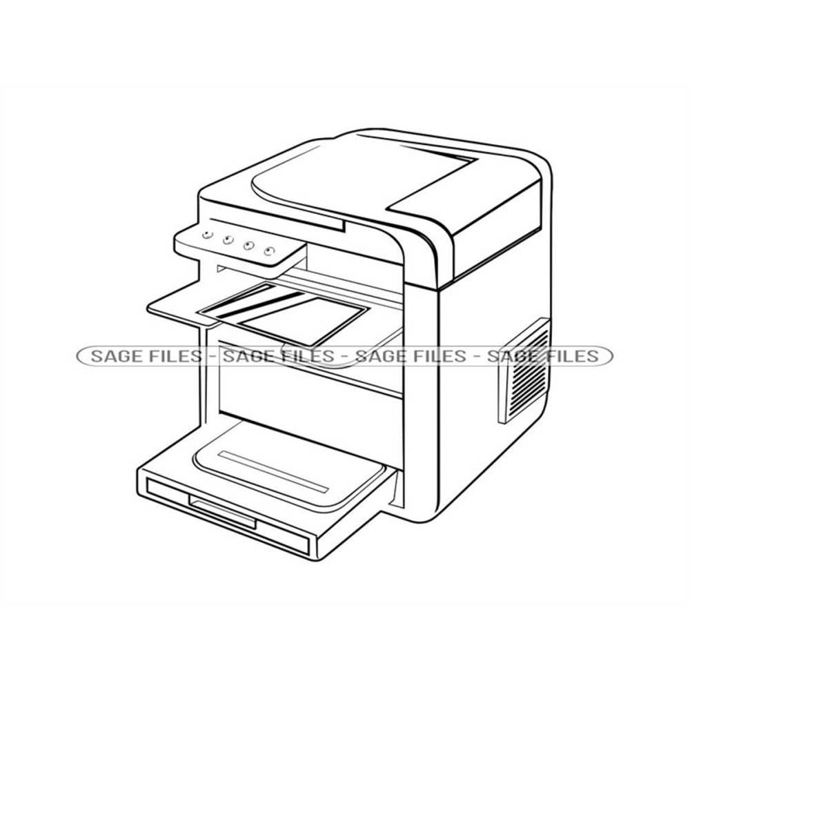 Printer Outline SVG, Printer SVG, Printing Svg, Office Svg, - Inspire ...