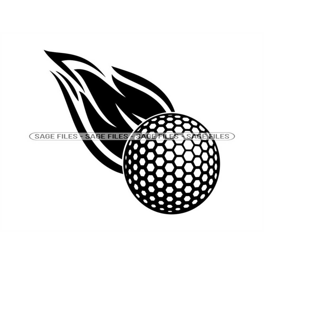 Flaming Golf Ball 12 SVG, Golf Svg, Golfing Svg, Golf Clipar | Inspire ...