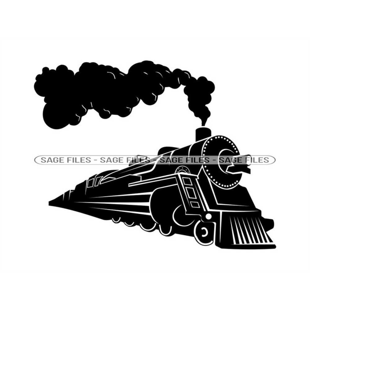 Steam Train 2 Svg, Train Svg, Steam Engine Svg, Locomotive S - Inspire ...