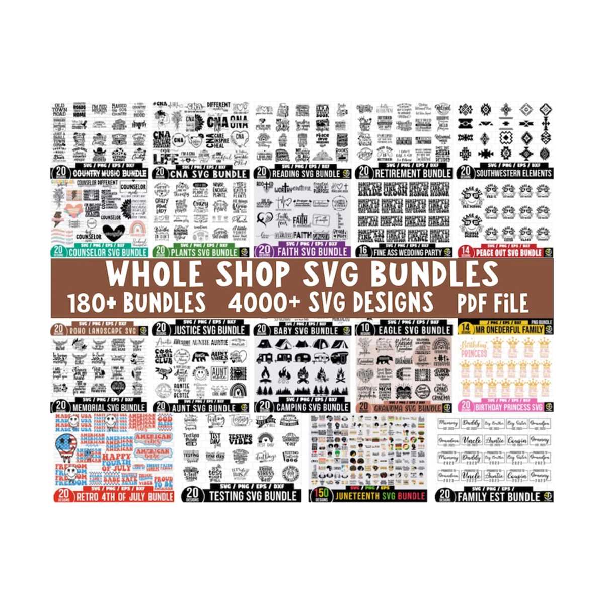 Mega SVG Bundle, 4000 Svg, Big SVG Bundle, Svg Files for Cri | Inspire ...