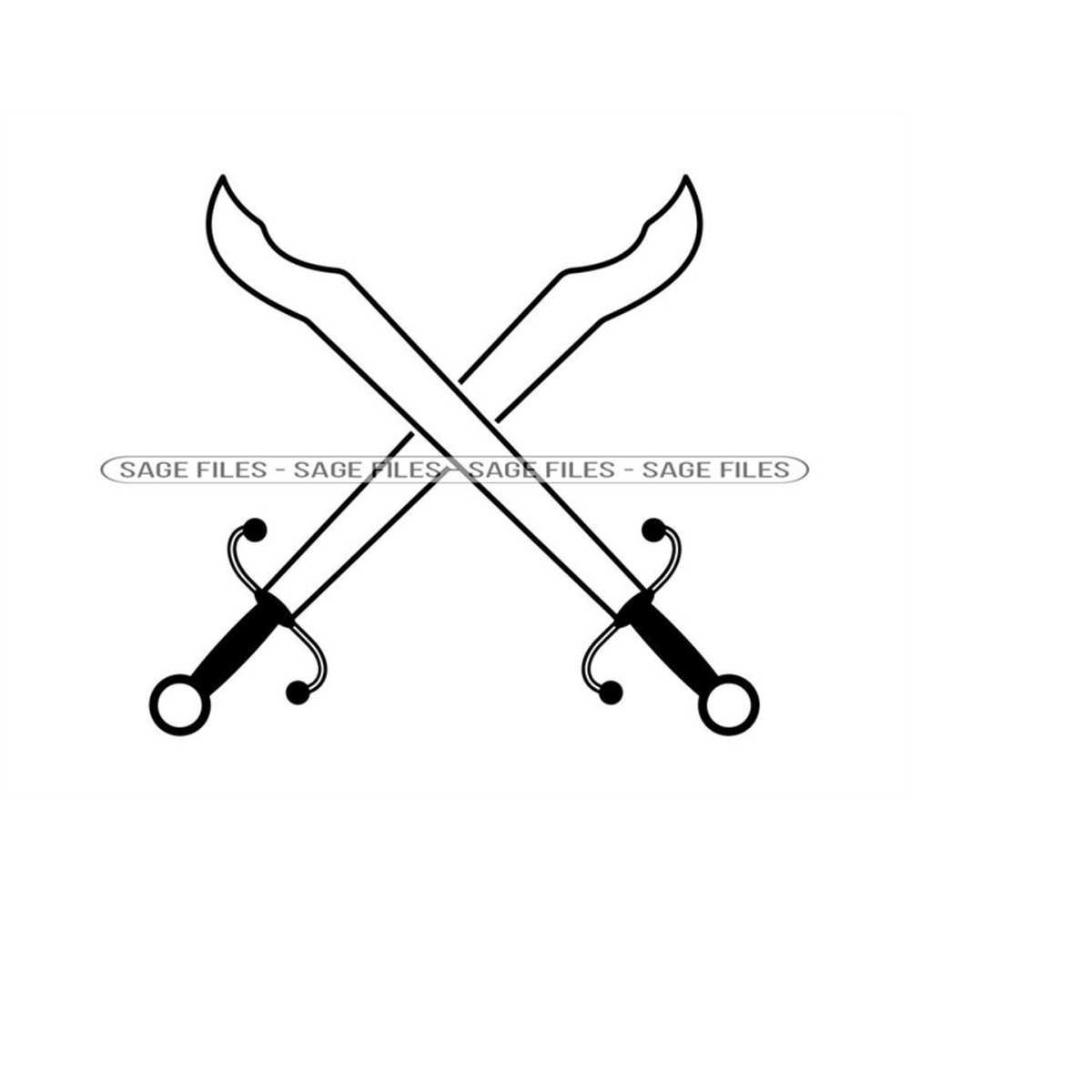 Sabre Logo 3 SVG, Sabre SVG, Arms SVG, Medieval Weapon Svg, - Inspire ...