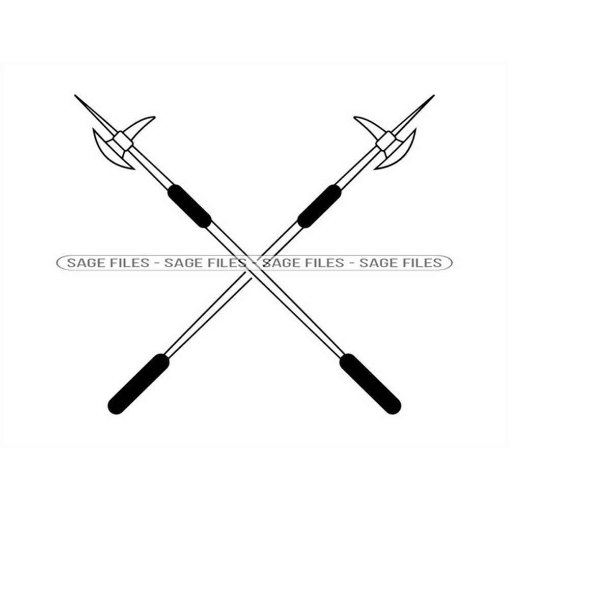 Pike Halberd Logo 2 SVG, Pike Svg, Arms SVG, Medieval Weapon - Inspire ...