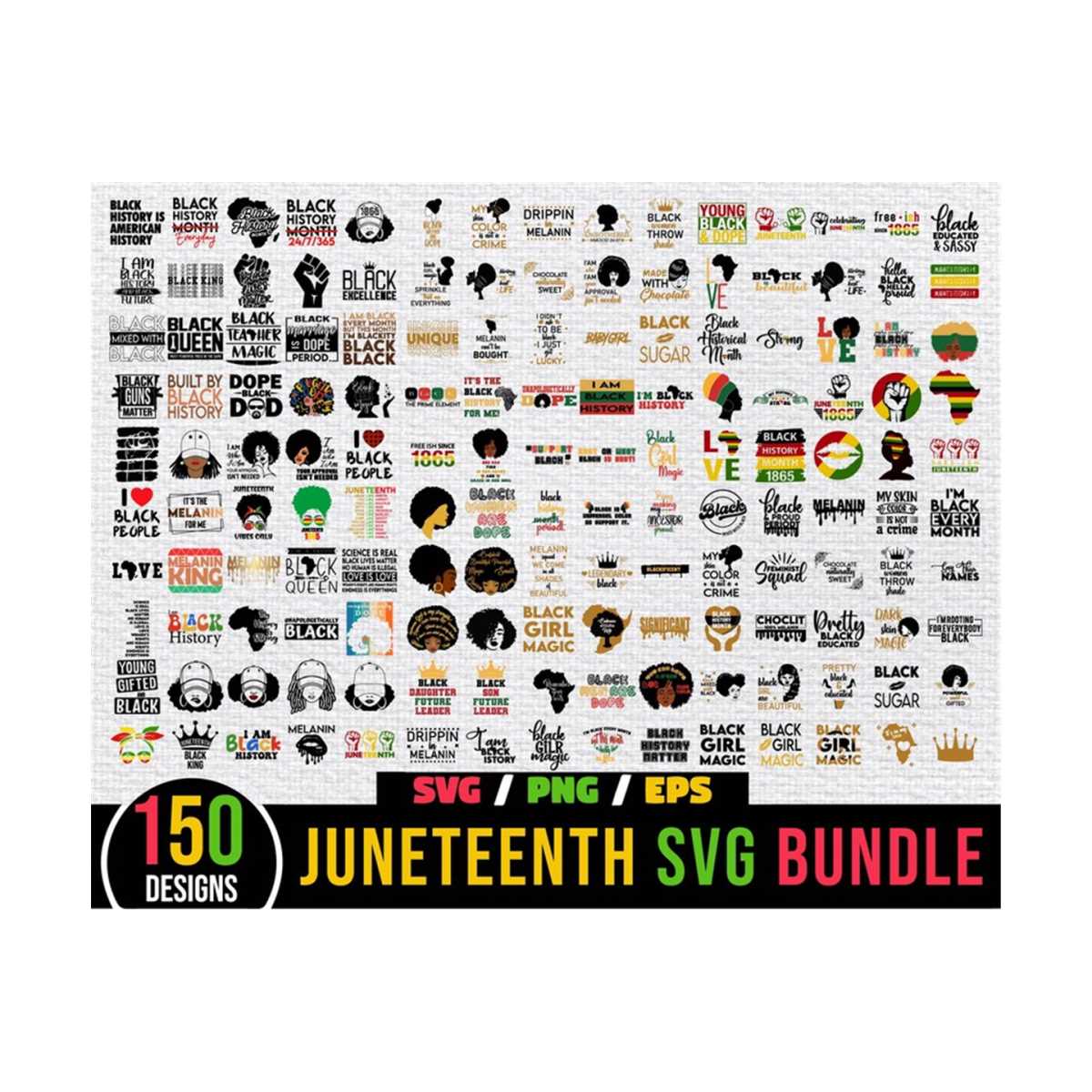 150 Juneteenth SVG Bundle, Black History month SVG bundle, B - Inspire ...