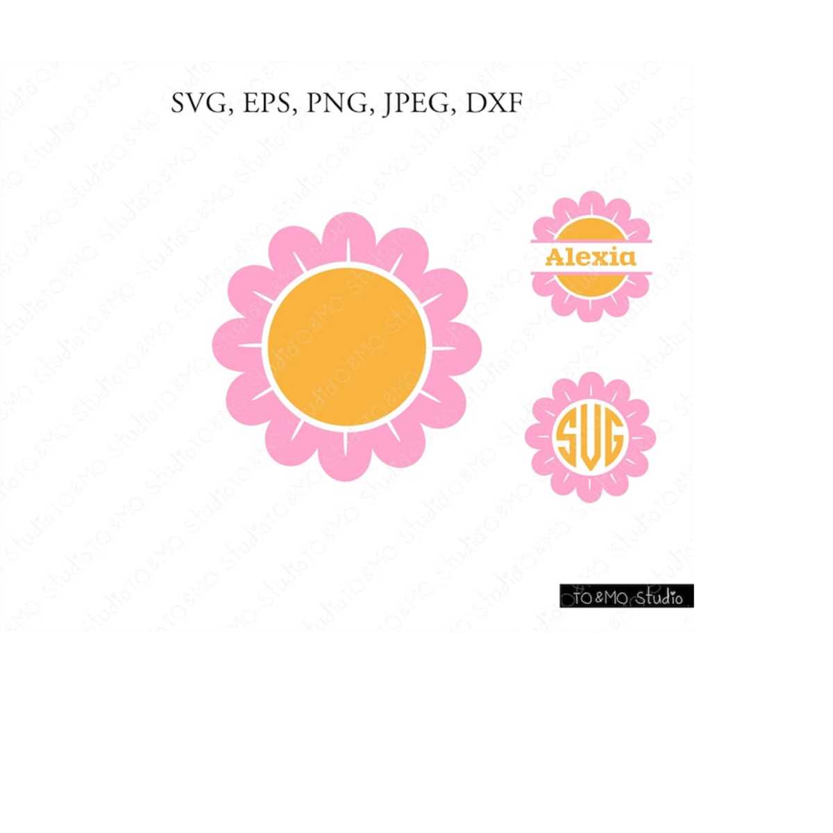 Daisy Svg, Daisy Monogram Svg, Girl Svg, Girl Monogram Svg, | Inspire ...