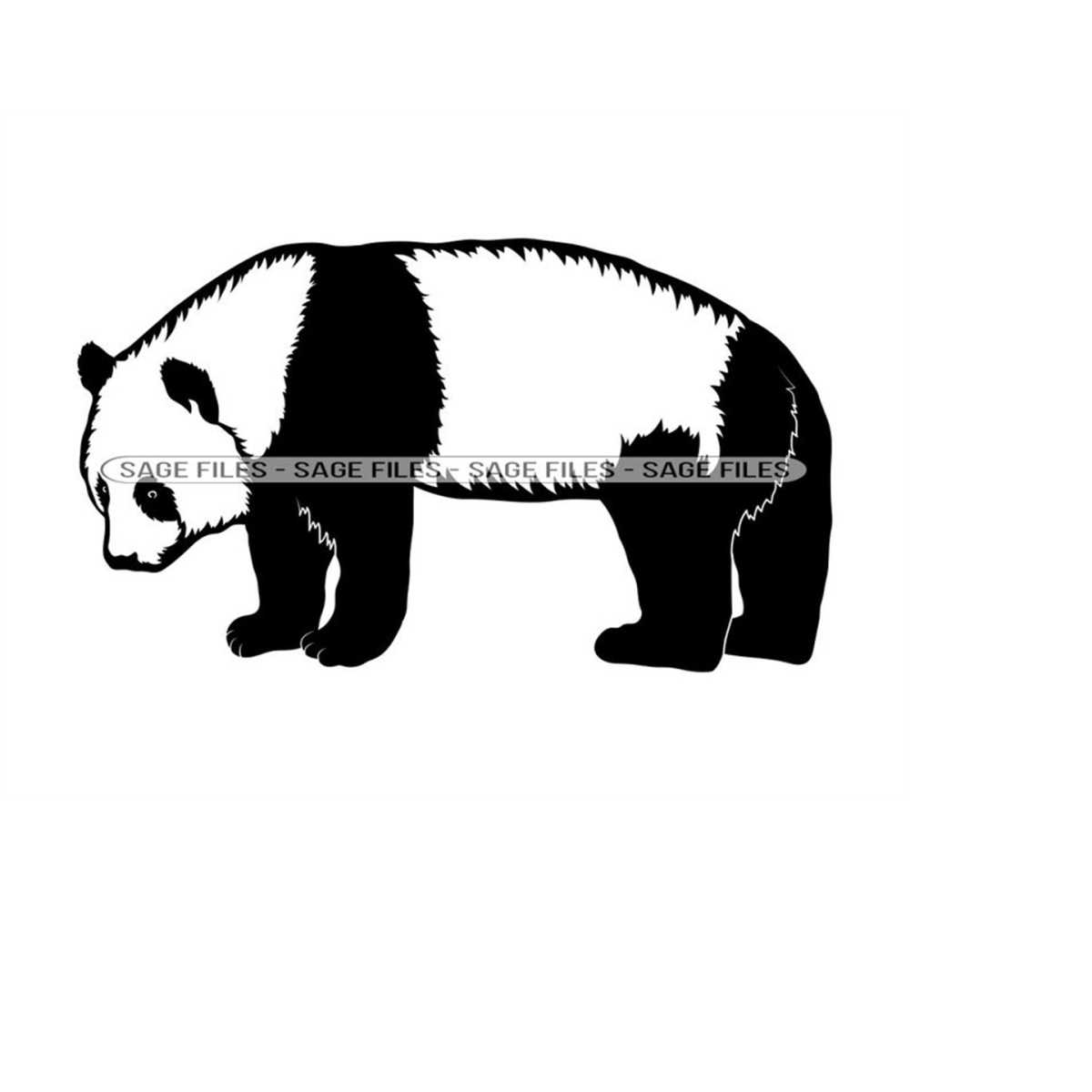 Giant Panda SVG, Panda Svg, Panda Clipart, Panda Files for C | Inspire ...