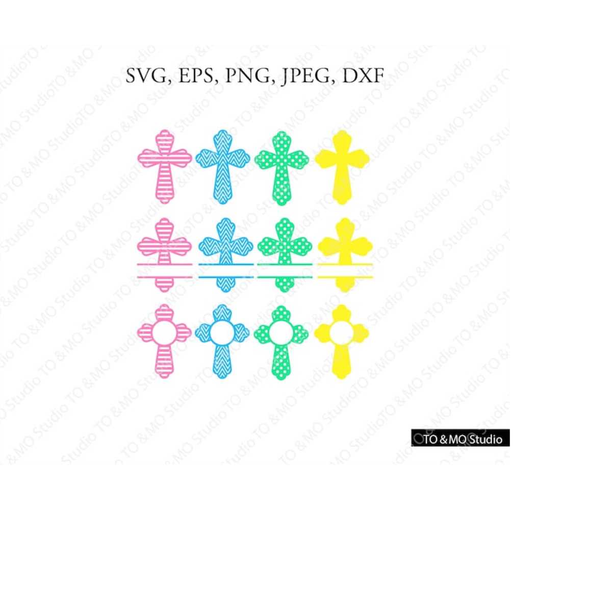 Easter Svg, Cross SVG, Cross monogram Svg, Christening Svg, | Inspire ...