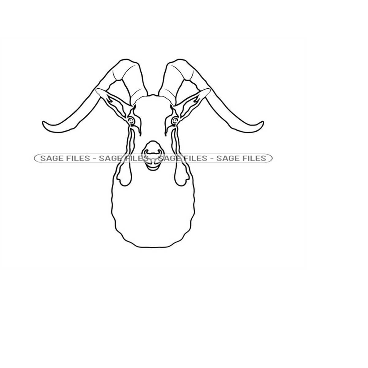 Ibex Outline 3 SVG, Ibex SVG, Safari Animals Svg, Ibex Clipa - Inspire ...