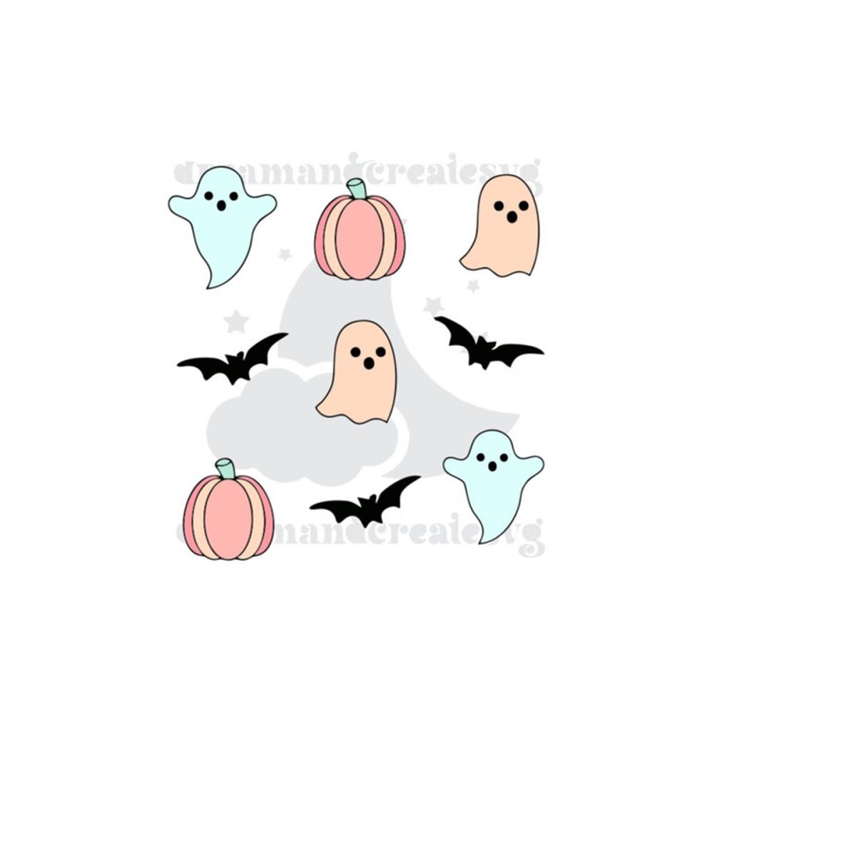 retro Halloween svg / ghost svg / ghosts pastel svg /retro g | Inspire ...