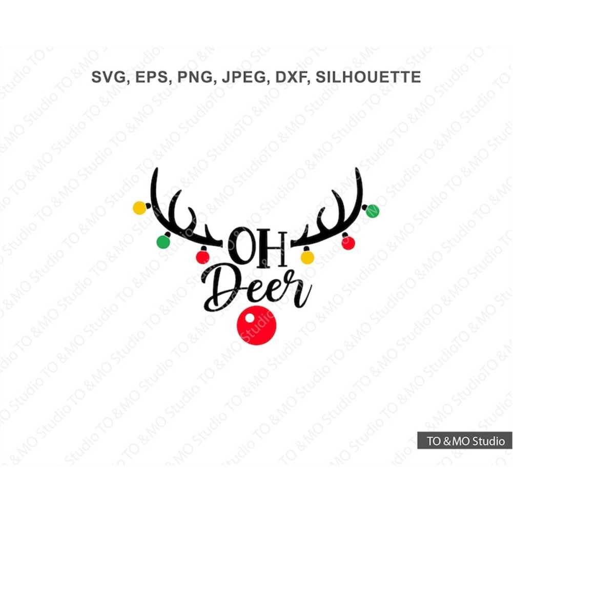 Santa Svg, Reindeer Svg, oh deer Svg, Merry Christmas SVG, J | Inspire ...