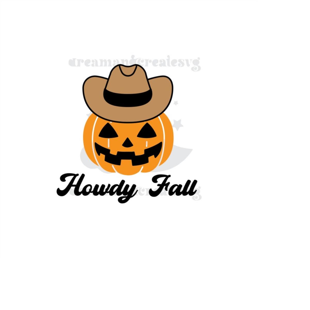 howdy fall svg file / cowboy hat pumpkin svg / howdy fall sh | Inspire ...