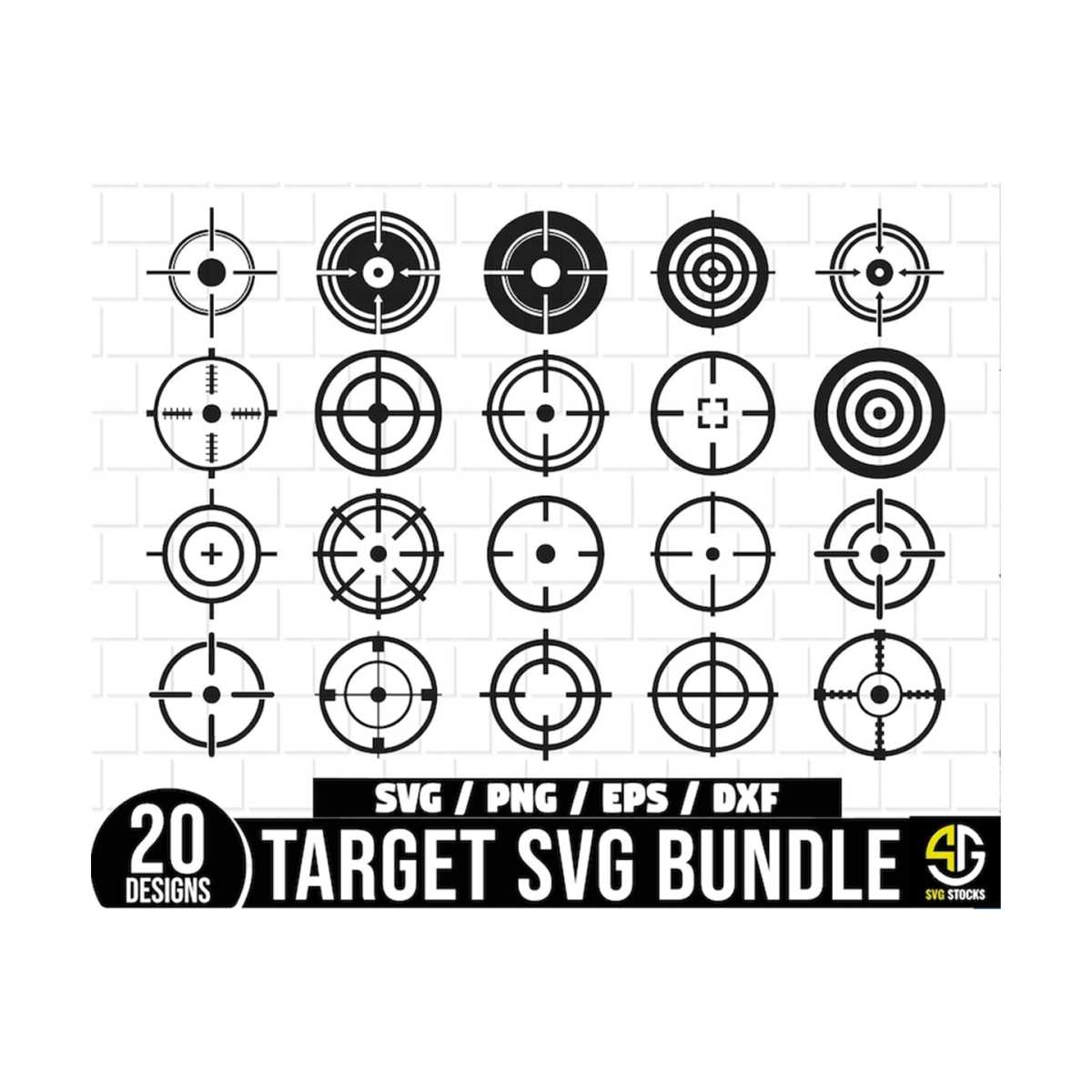 Target SVG Bundle, Shooting Target SVG, Hunting Target SVG, | Inspire ...