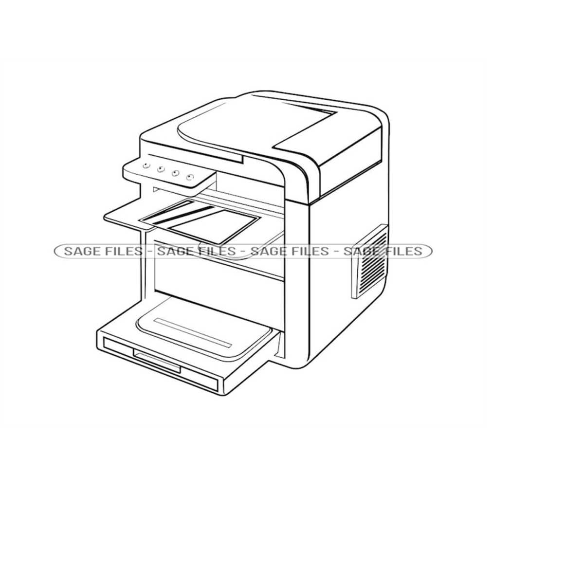Printer Outline SVG, Printer SVG, Printing Svg, Office Svg, - Inspire ...