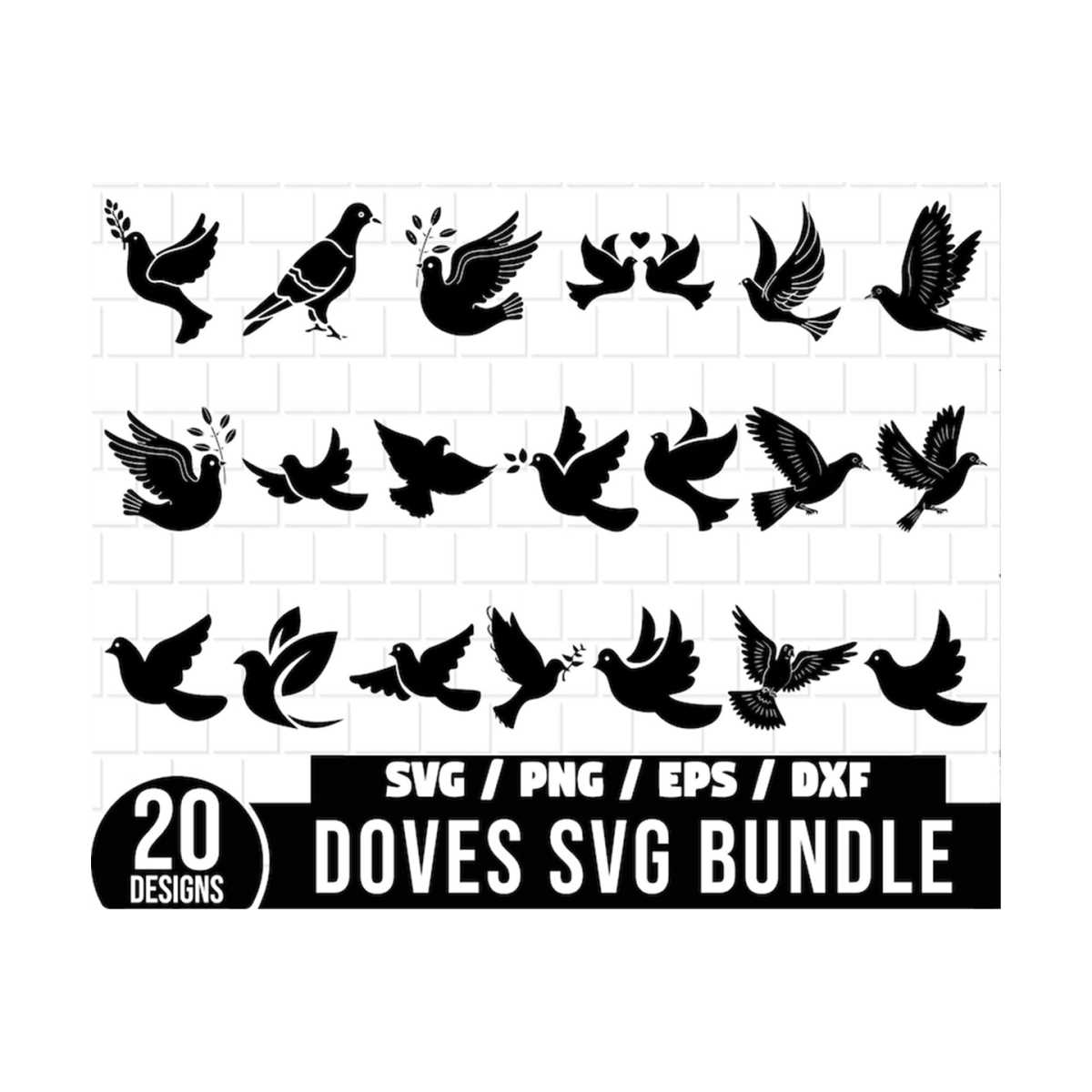 Dove Svg Bundle, Pigeon Svg, Bird Svg, Dove Decorations Svg, - Inspire ...