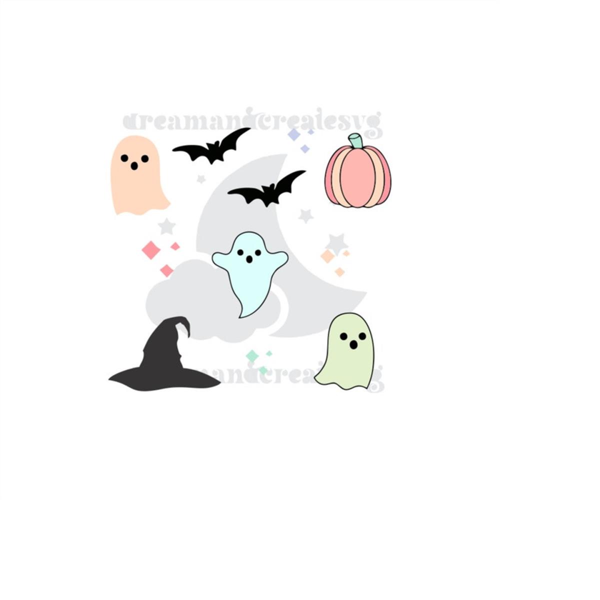 retro Halloween svg / ghost svg / ghosts pastel svg /retro g | Inspire ...