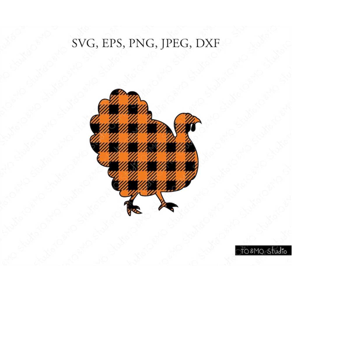 Buffalo Plaid Turkey SVG, Thanksgiving Turkey Svg, Turkey Sv | Inspire ...