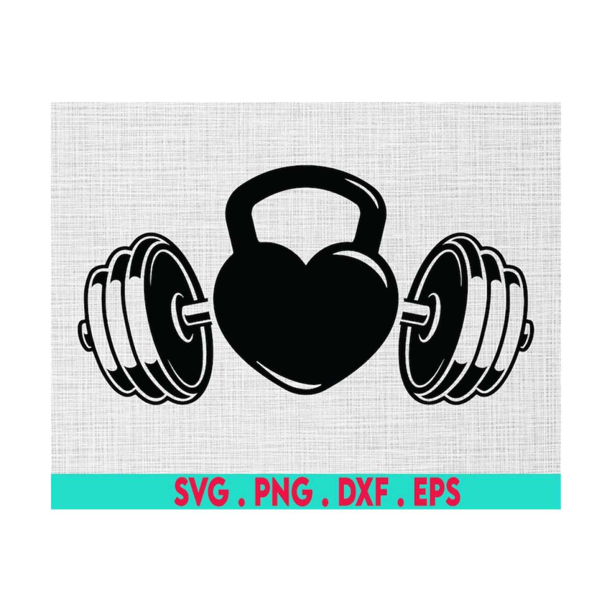 Barbell SVG, Barbell Dumbbell SVG Files Clipart, Barbell Pri | Inspire ...