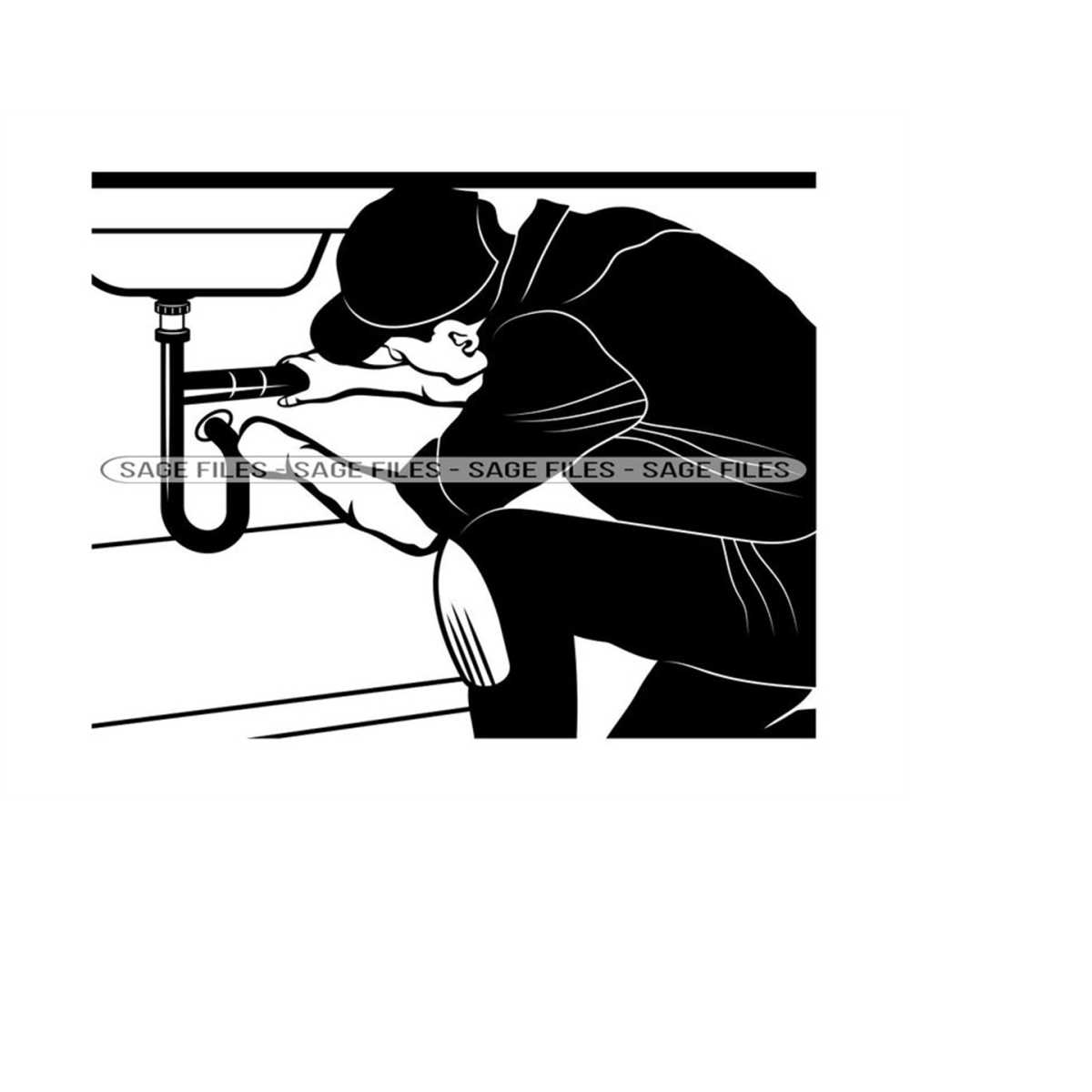 Plumber 2 SVG, Plumber SVG, Plumbing Svg, Plumber Clipart, P | Inspire ...
